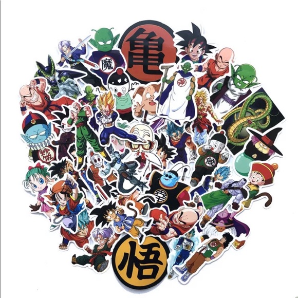 Other | Dragon Ball Z Party Birthday Stickers Gift 10pc | Poshmark